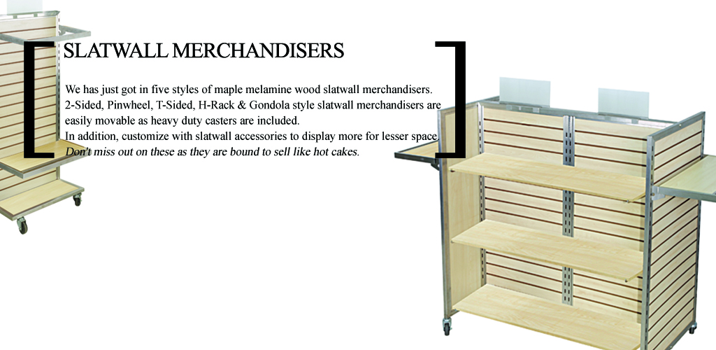CONTENTS – SLATWALL MERCHANDISERS | AMKO Displays
